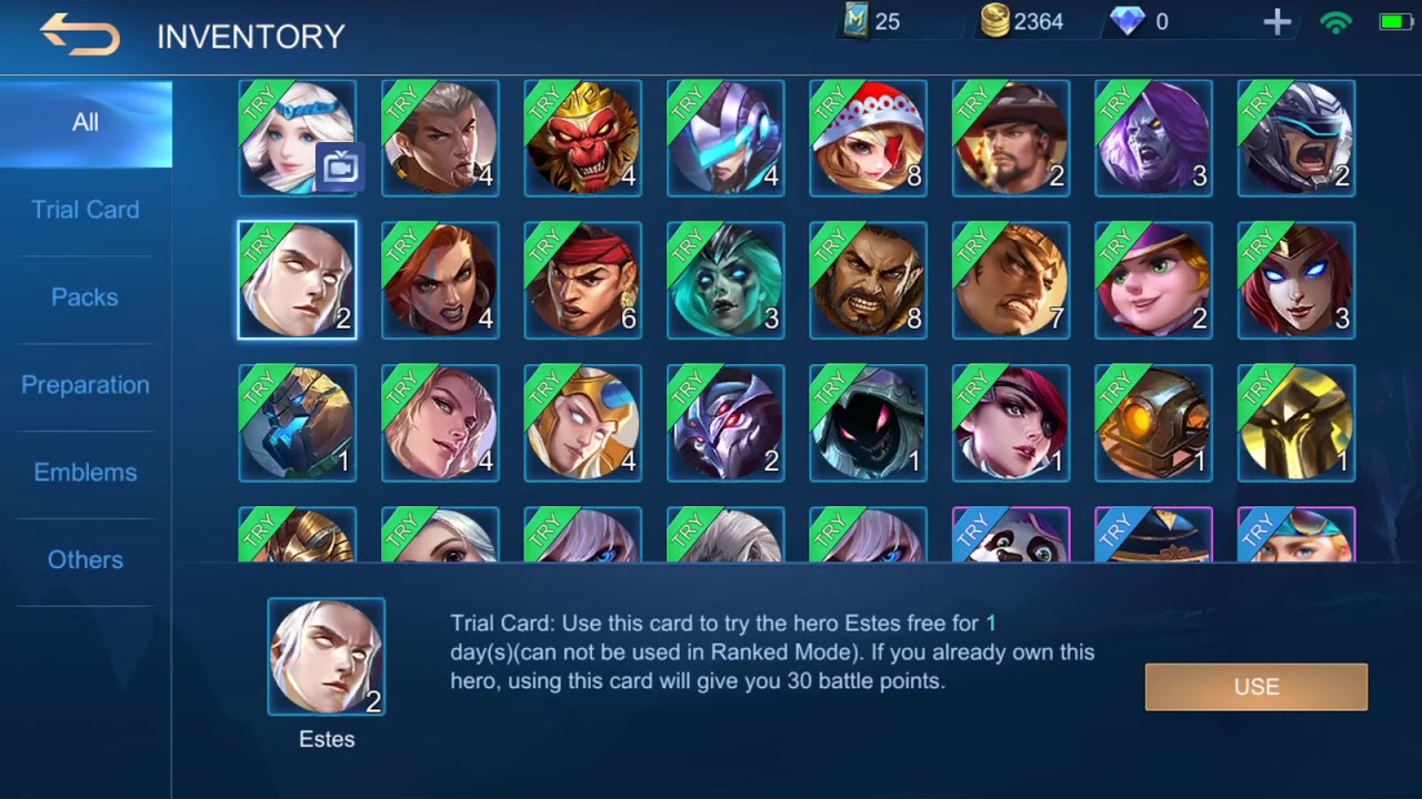 Mlbb how to get a lot of trial cards every day. - YouTube