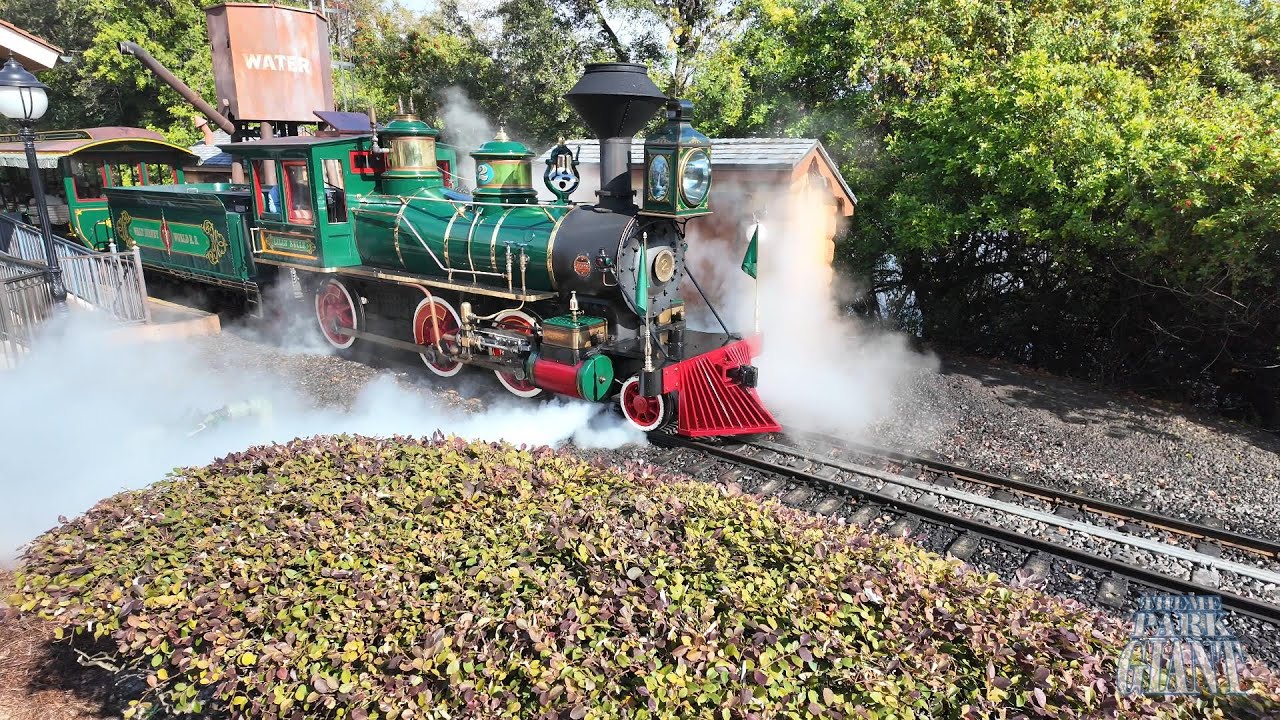 Walt Disney World Railroad Full Ride and All Stations in 4K - Magic ...