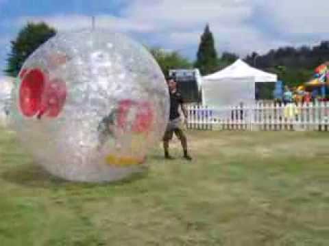 Me in a Human Gerbil Ball - YouTube
