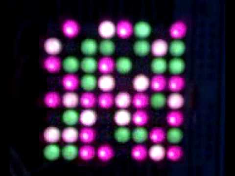 8x8 red green matrix - Swordfish ide - YouTube