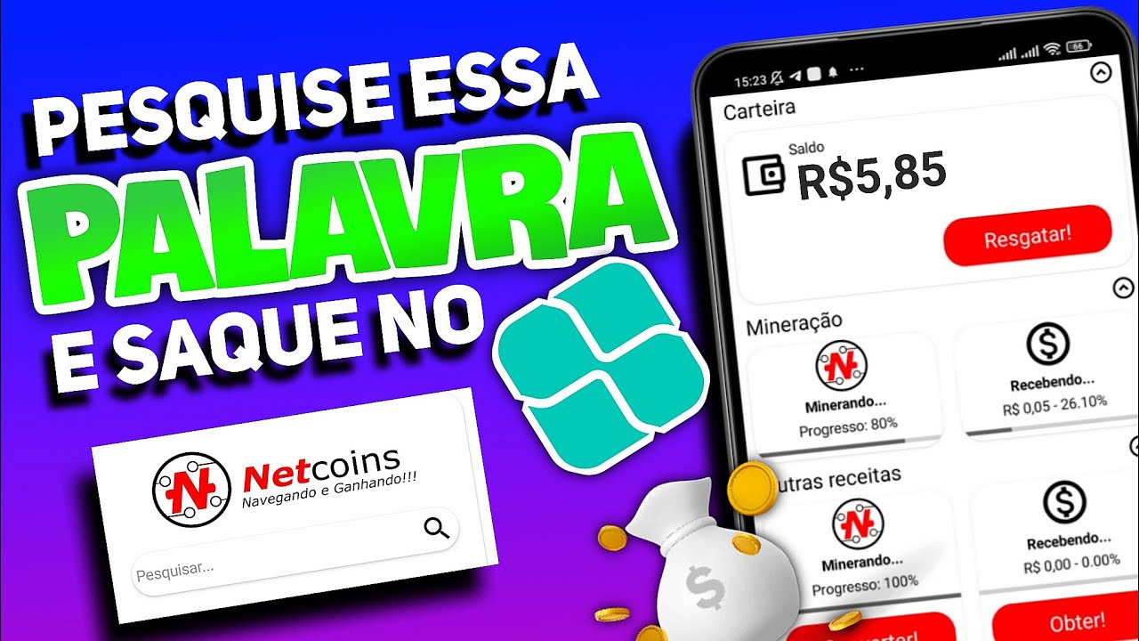 😱NETCOINS - NOVO APP PARA GANHAR DINHEIRO NAVEGANDO NA INTERNET - YouTube