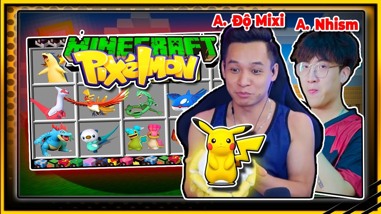 Bản Tin Minecraft - A.Độ Mixi Đã Ghiền Pixelmon Minecraft Cùng Team ...