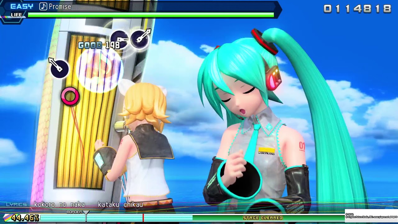 Hatsune Miku: Project DIVA Future Tone - Promise (Easy) - YouTube