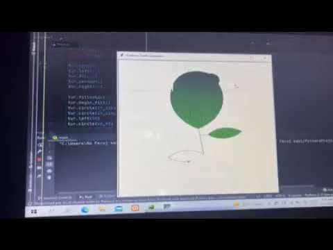 পাইথন টার্টল দিয়ে গোলাপ ফুল ডিজাইন। phython turtle - YouTube