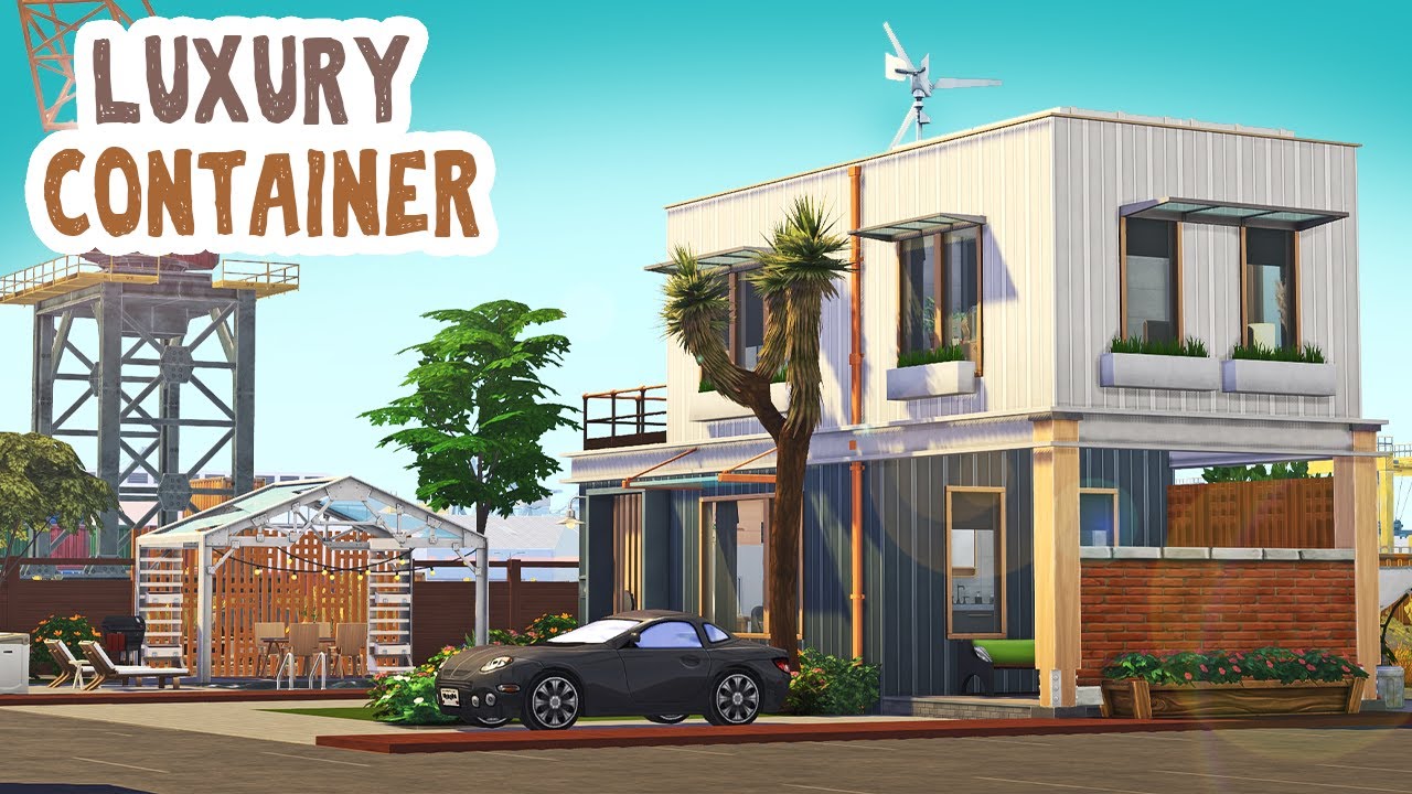 Luxury Container Home || The Sims 4: Speed Build - YouTube