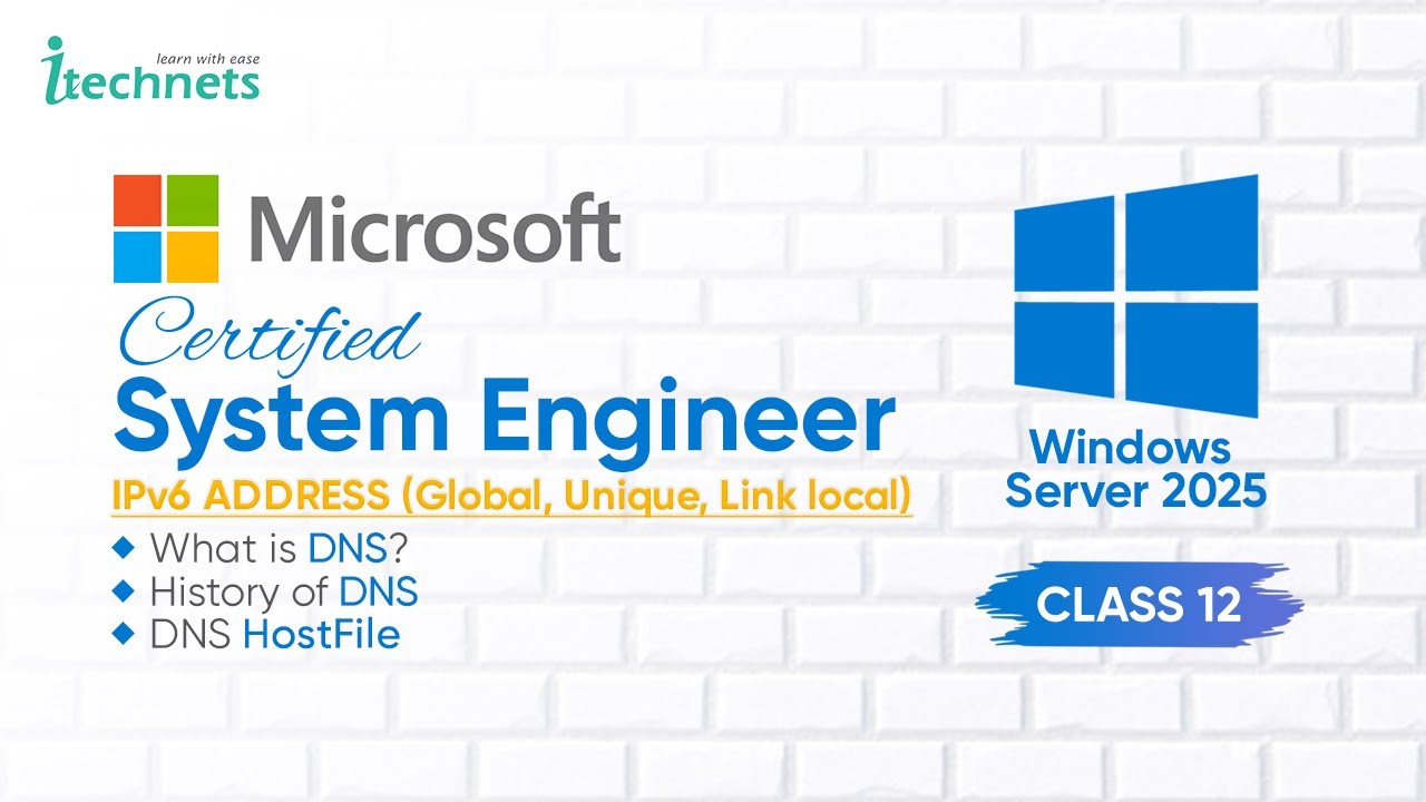 𝗟𝗲𝗰 𝟭𝟮 | 𝗠𝗖𝗦𝗘 𝗦𝗲𝗿𝘃𝗲𝗿 𝟮𝟬𝟮𝟱 𝗧𝗿𝗮𝗶𝗻𝗶𝗻𝗴 | 𝗪𝗵𝗮𝘁 𝗶𝘀 𝗗𝗡𝗦 | 𝗛𝗼𝘄 𝗗𝗡𝗦 𝗪𝗼𝗿𝗸𝘀 | 𝗭𝗲𝗿𝗼 𝘁𝗼 𝗵𝗲𝗿𝗼 - YouTube