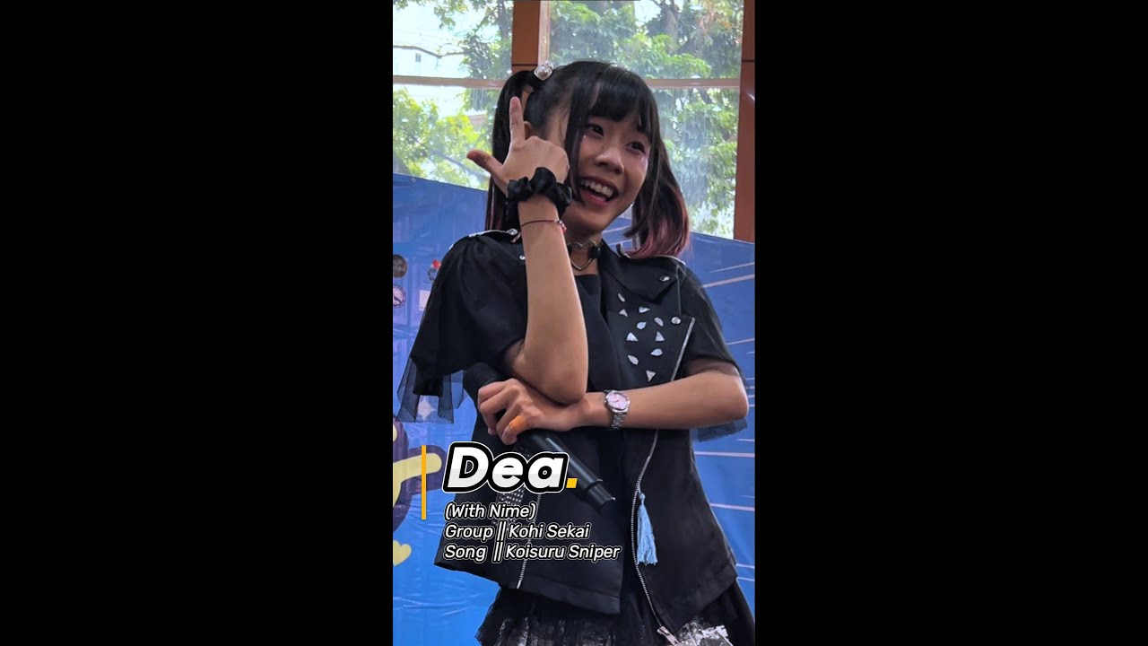 Dea (Kohi Sekai) - Koisuru Sniper @ Kirin Fes, Idol Stage Bandung (25 ...