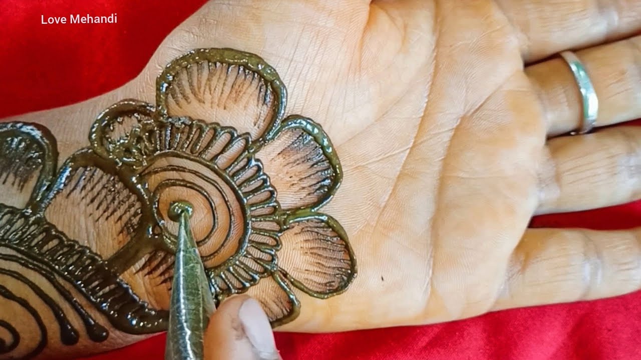 New easy fronthand mehndi design|easy mehndi design for beginners ...