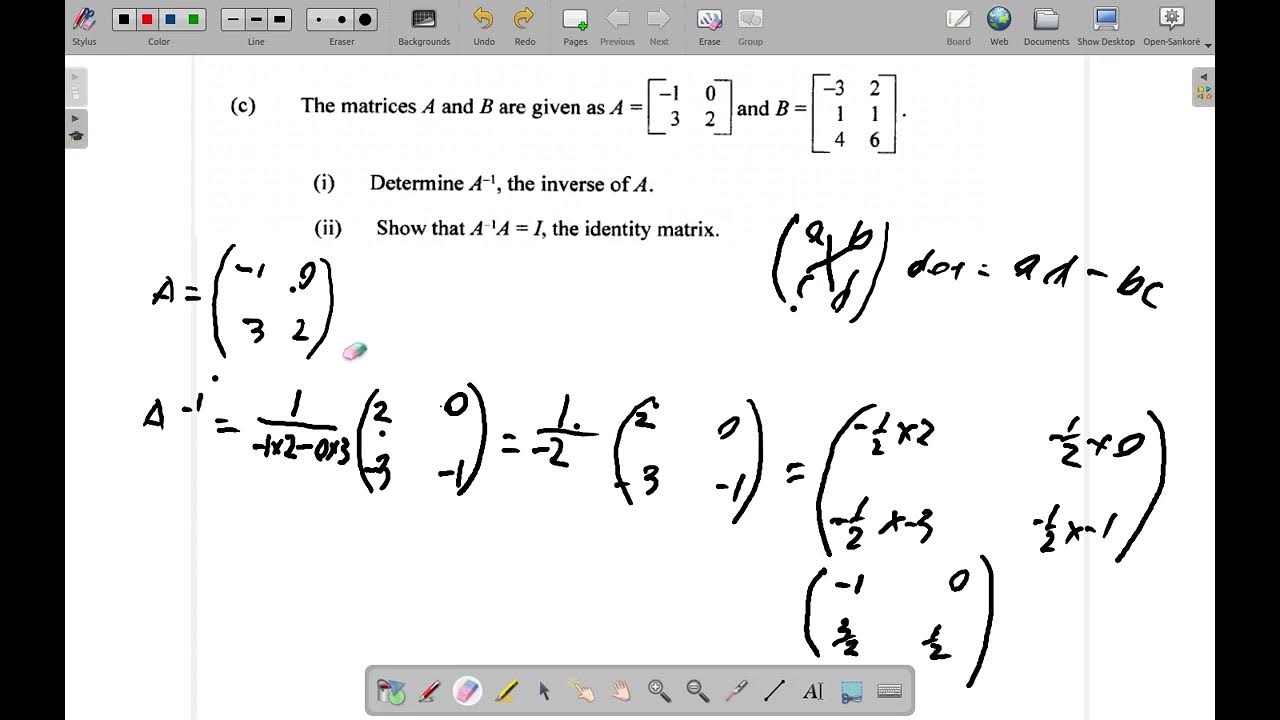 January 2018 Question 11 c CSEC Mathematics Past Paper Solution - YouTube