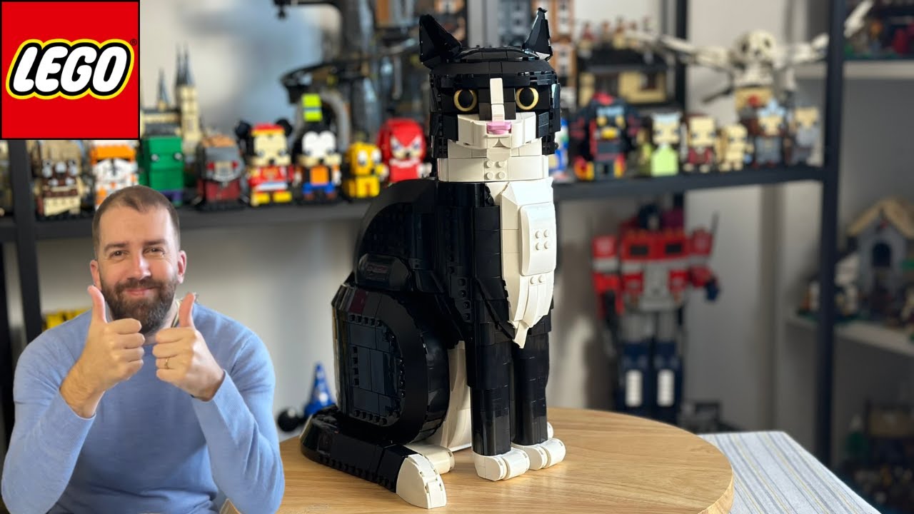LEGO Ideas Tuxedo Cat 21349 Review - YouTube