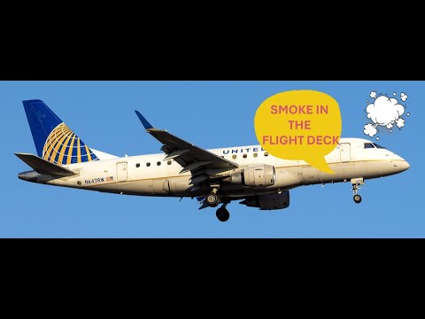 BAD WEATHER DIVERSION + SMOKE IN THE COCKPIT | ATC Audio | United ...