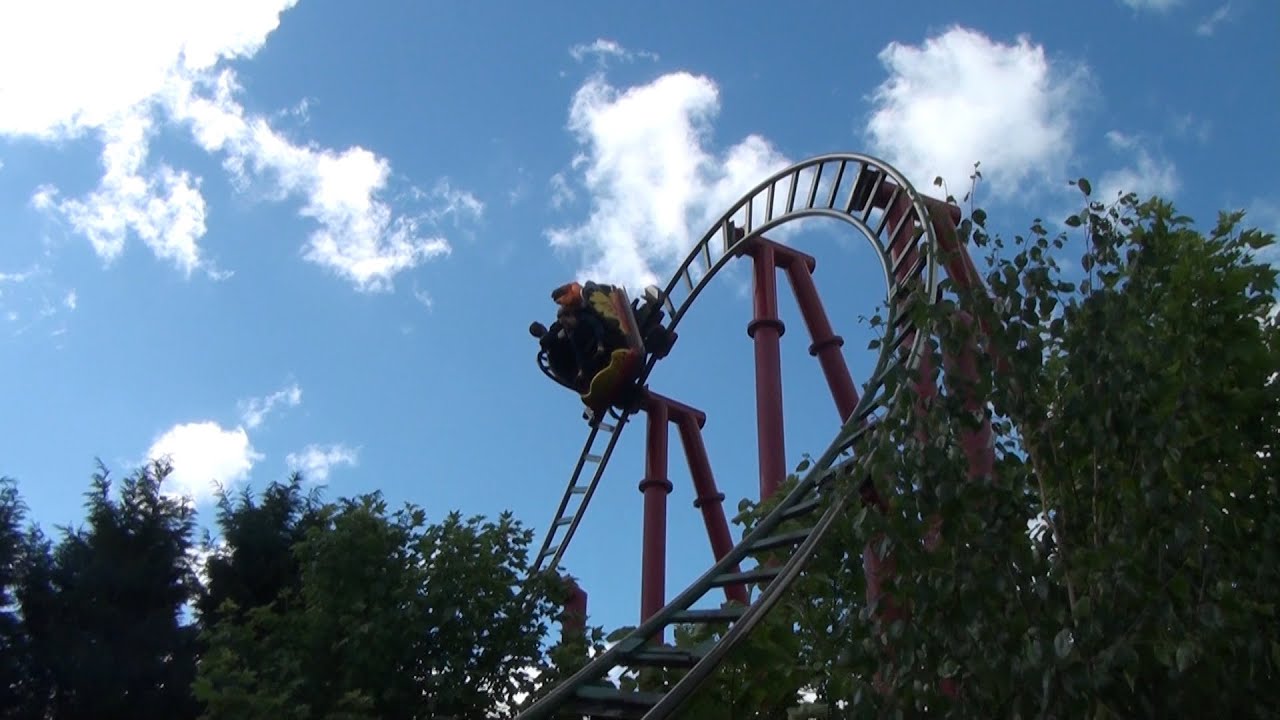 Dragon's Fury Spinning Roller Coaster POV Chessington World of ...