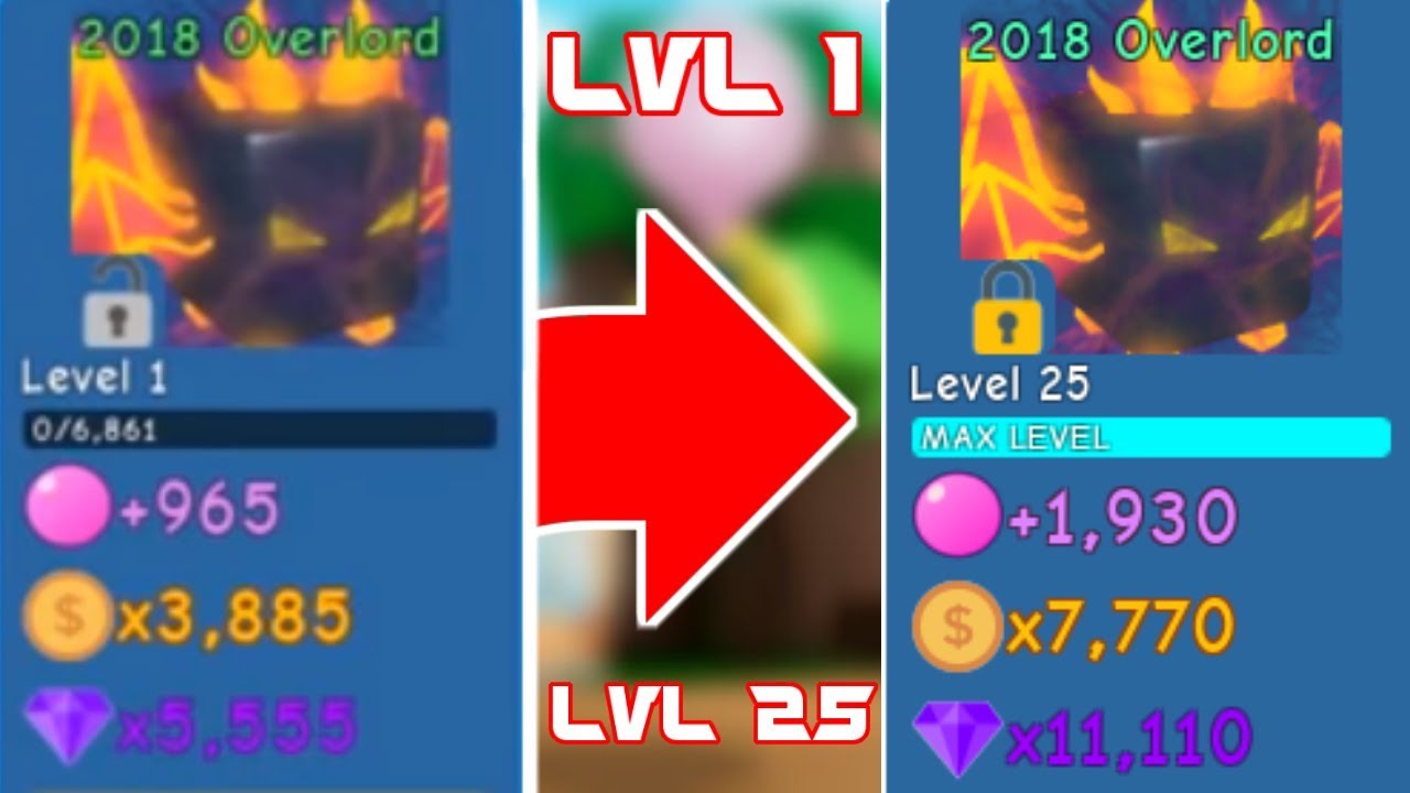 (LVL 1 - MAX LVL) Levelling Up My 2018 Overlord To Level 25 | Bubble ...