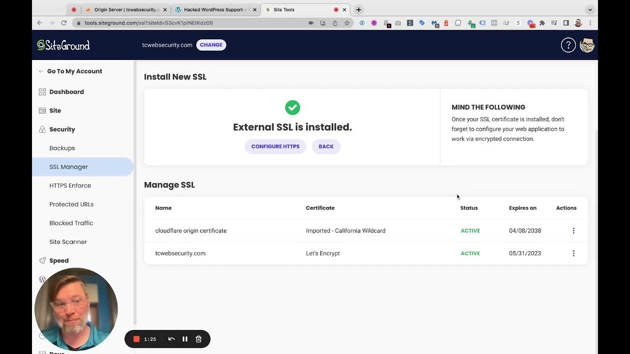 How to install a Cloudflare SSL on Siteground - YouTube