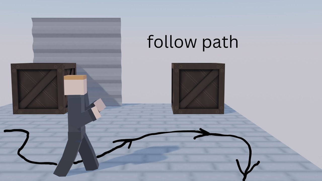 follow path animation test - YouTube