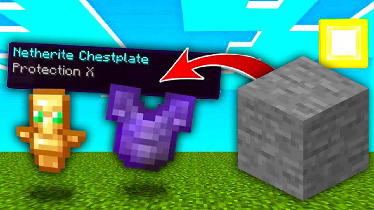 Minecraft, But Stone Drops OP Items!! - YouTube
