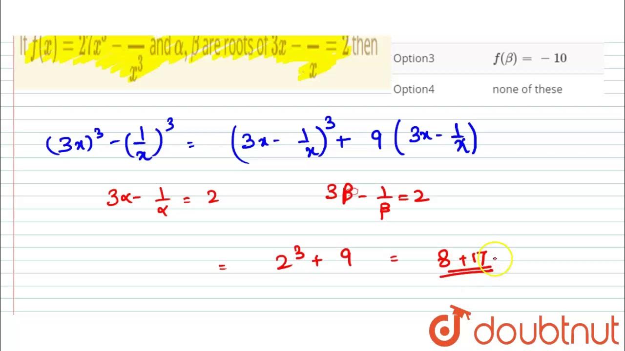 If f x 27x 3 1 x 3 And alpha Beta Are Roots Of 3x if-f-x-27x-3-1-x-3-and-alpha-beta-are-roots-of-3x