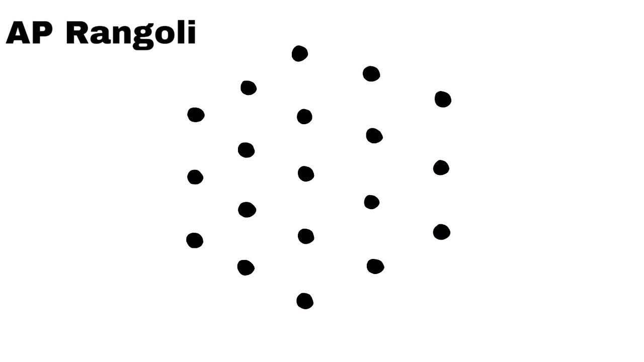 Very easy rangoli designs for beginners / 19 point rangoli designs / AP ...