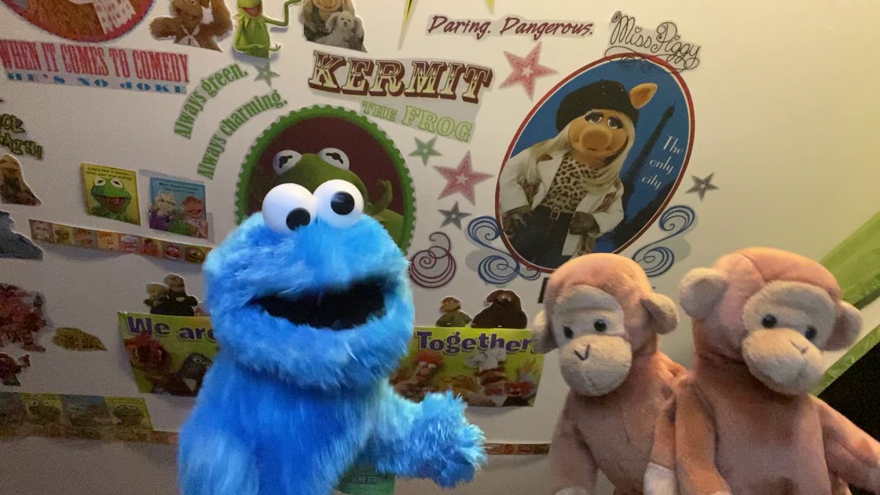 Cookie Monster Sings Five Little Monkeys - YouTube