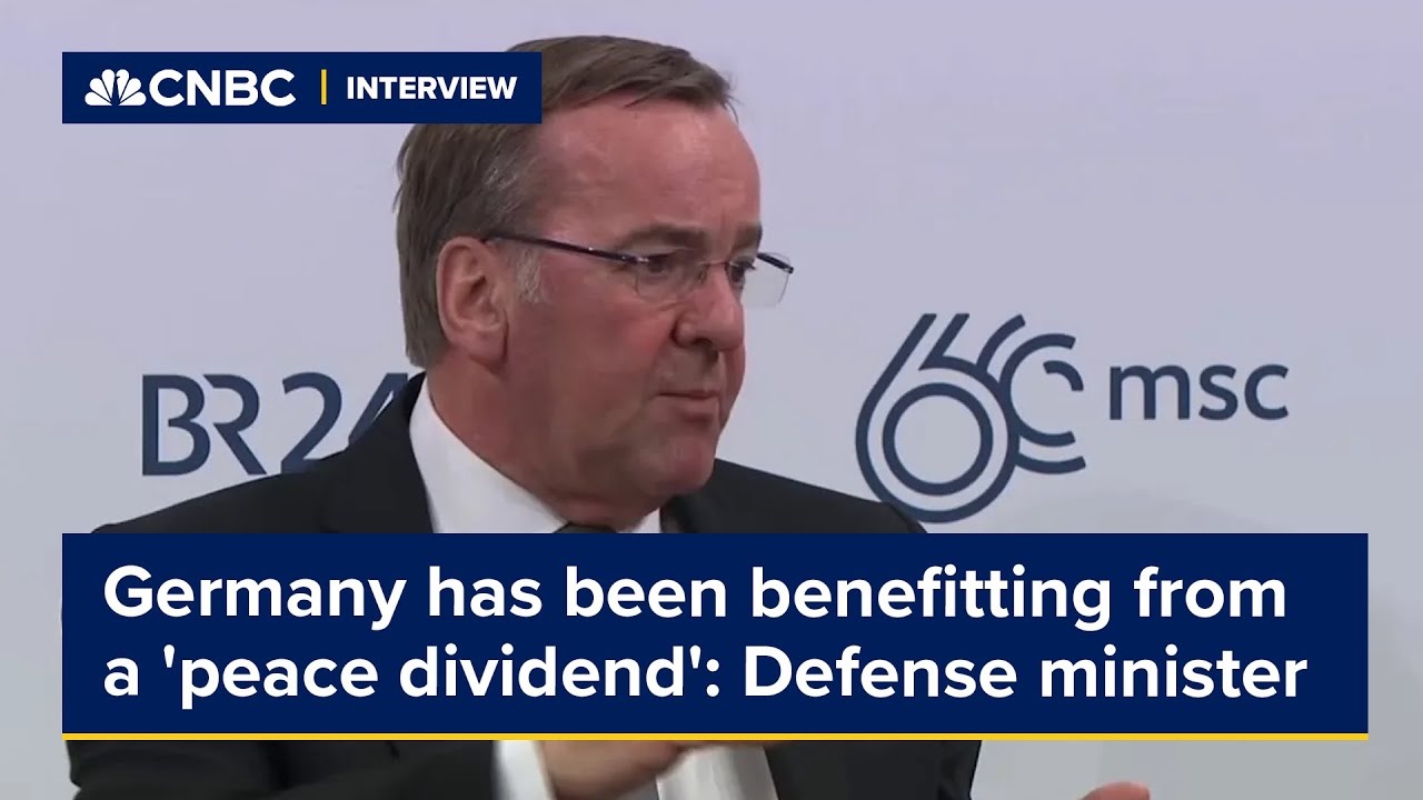 Germany has been benefitting from a 'peace dividend' for years, defense ...