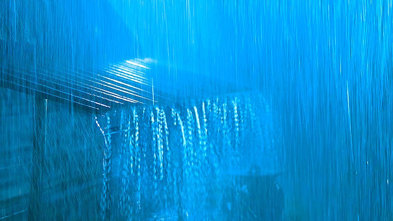 Beat Stress to Sleep Immediately with Torrential Rain & Intense Thunder ...