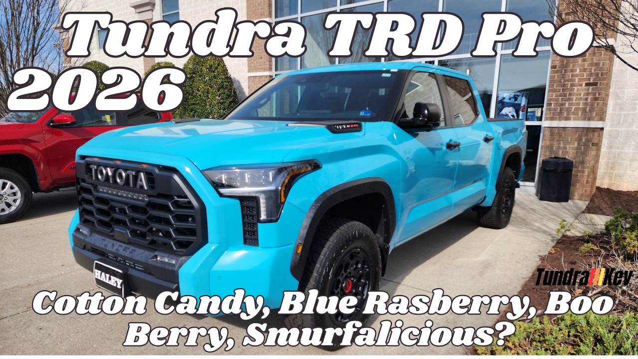 2026 Toyota Tundra TRD Pro in the exclusive WAVE -MAKER color. - YouTube
