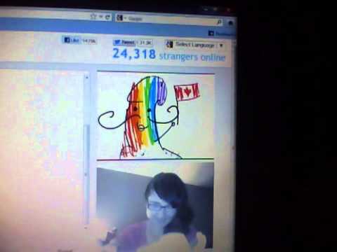 Rainbow penis from Omegle!