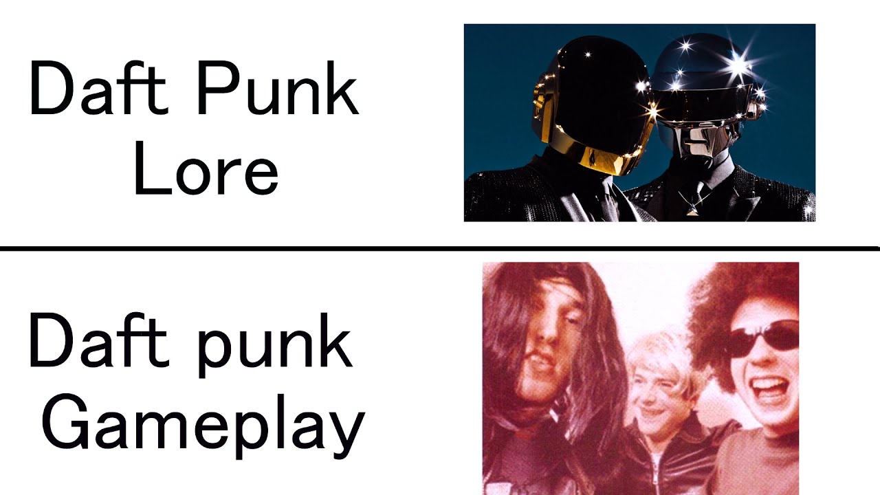 Daft Punk lore vs gameplay meme - YouTube