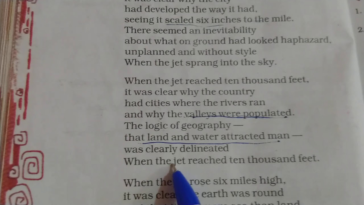 Poem geography lesson class-8 - YouTube