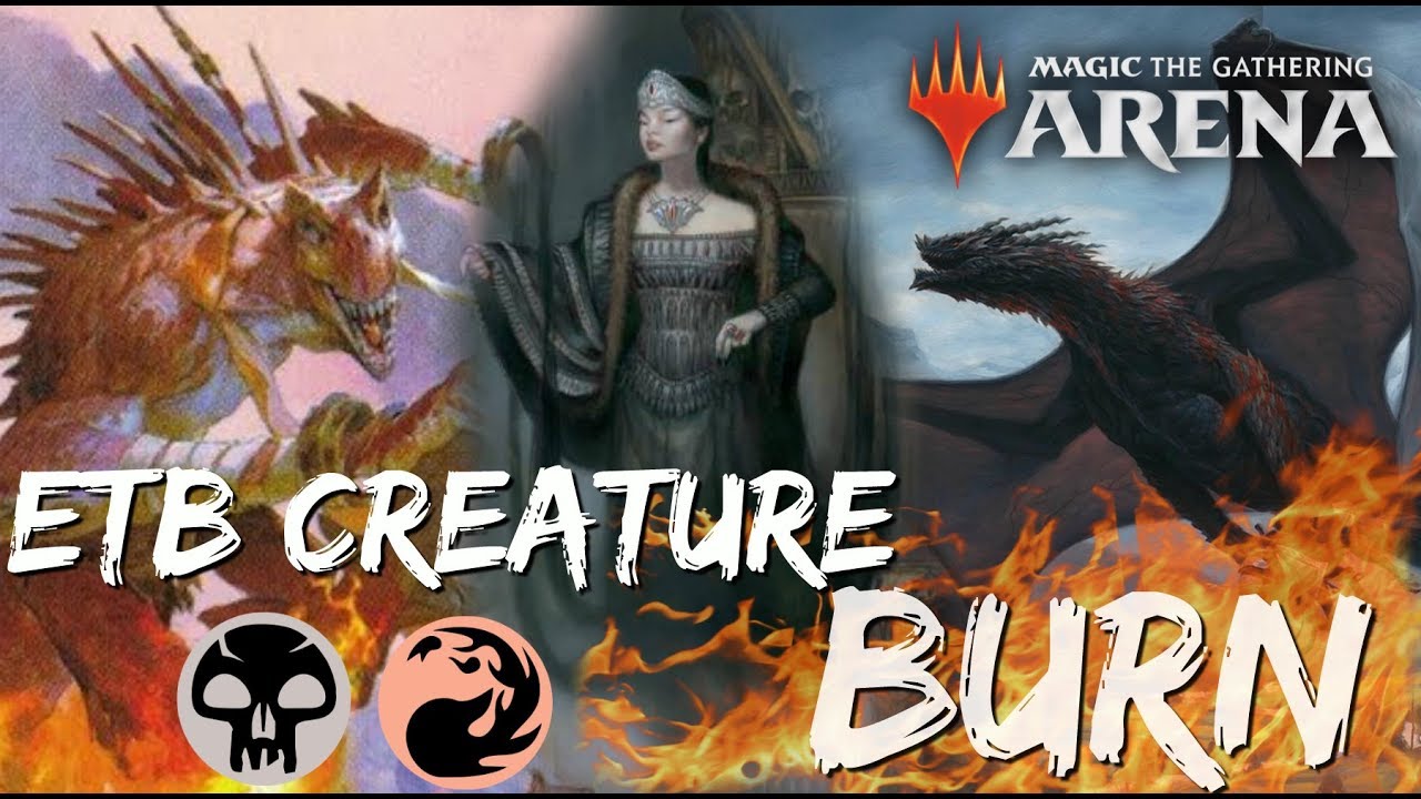 ETB Damage TRIBAL [MTG Arena] | Red-Black Creature Burn Deck in M19 ...