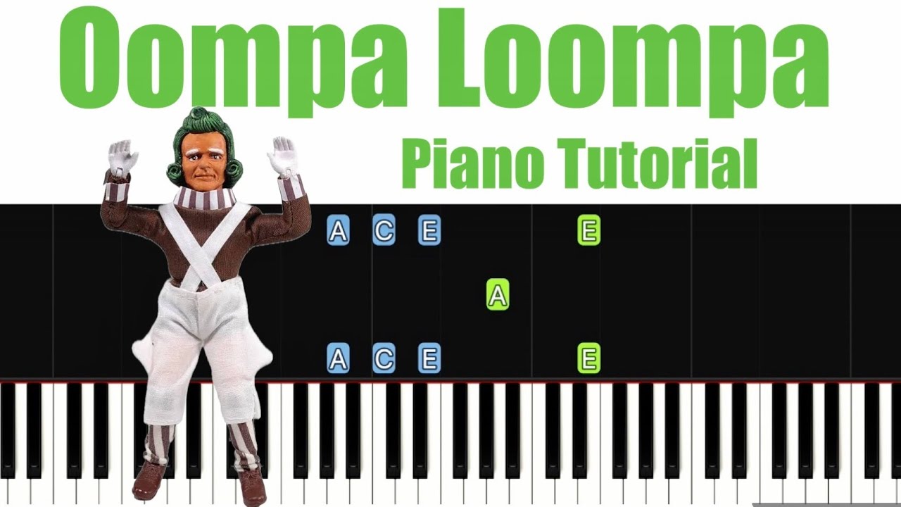 Oompa Loompa Piano Tutorial || Easy Chord on Left Hand Chords - Chordify
