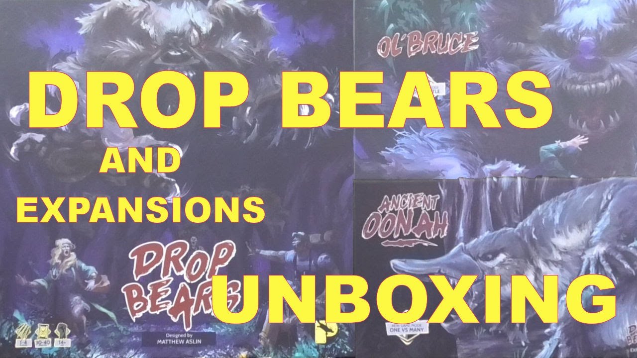 Unboxing of Drop Bears by Platypus Industries and expansions - YouTube