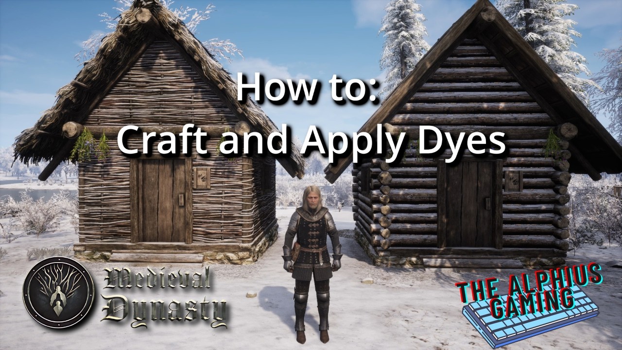 🎨 Medieval Dynasty: How to Craft and Apply Dyes | Complete Tutorial 🎨 ...