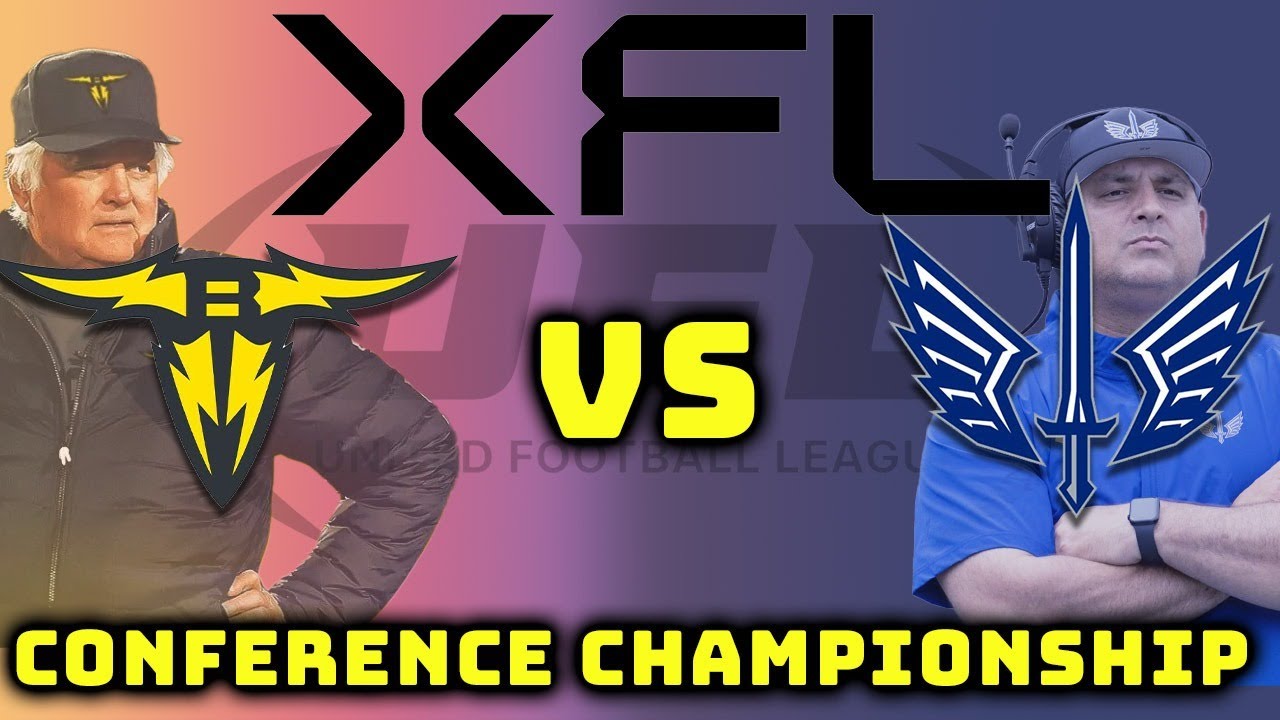 UFL Playoffs XFL Conference San Antonio Brahmas vs St Louis Battlehawks ...