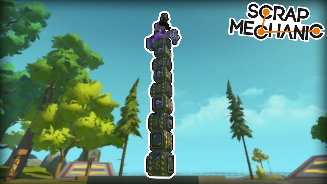 I Tried to Build a Tower out of Explosives.... (Scrap Mechanic Gameplay ...