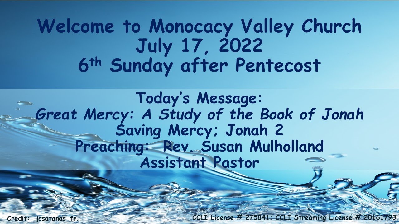 Monocacy Valley Church - July 17, 2022 - YouTube