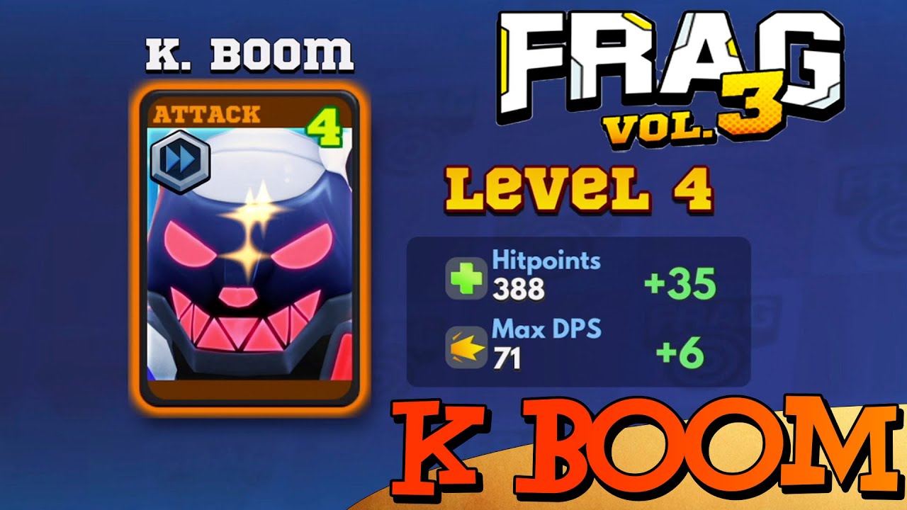 FRAG Pro Shooter - New Fragger K.BOOM Unlocked😎🔥Gameplay Walkthrough🔥 ...