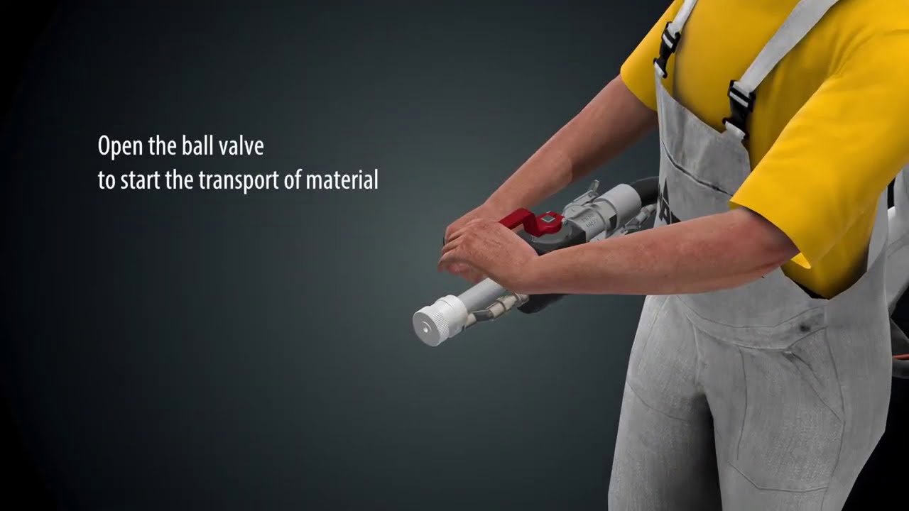 Pompa PLASTCOAT 1030 E - come funziona - YouTube