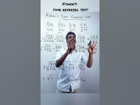 time reversal test index number | Statistics class 12 #shorts - YouTube