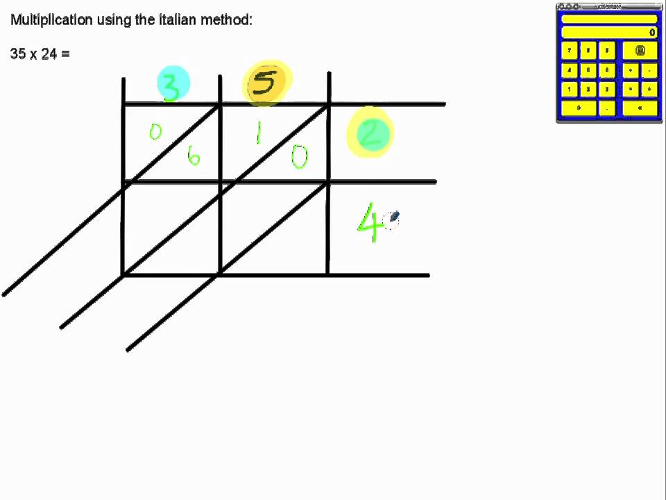 Multiplication Using The Italian Method YouTube Multiplication Using The Italian Method YouTube