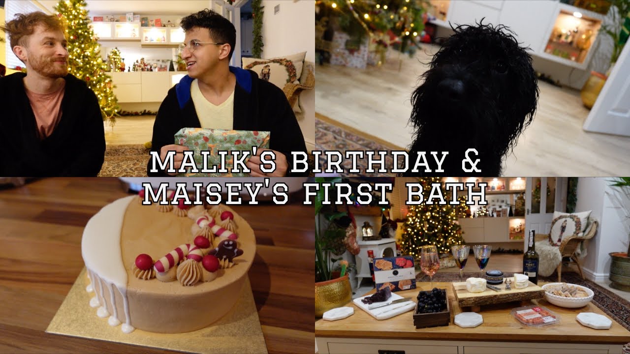 MALIK'S BIRTHDAY | MAISEY'S FIRST BATH & CROSBY LOVES CHEESE BOARD ...