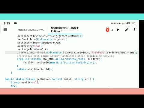 Music Player App in Aide Part 22.#aide #codeassist #appdevelopment #javaprogramming #musicplayerapp