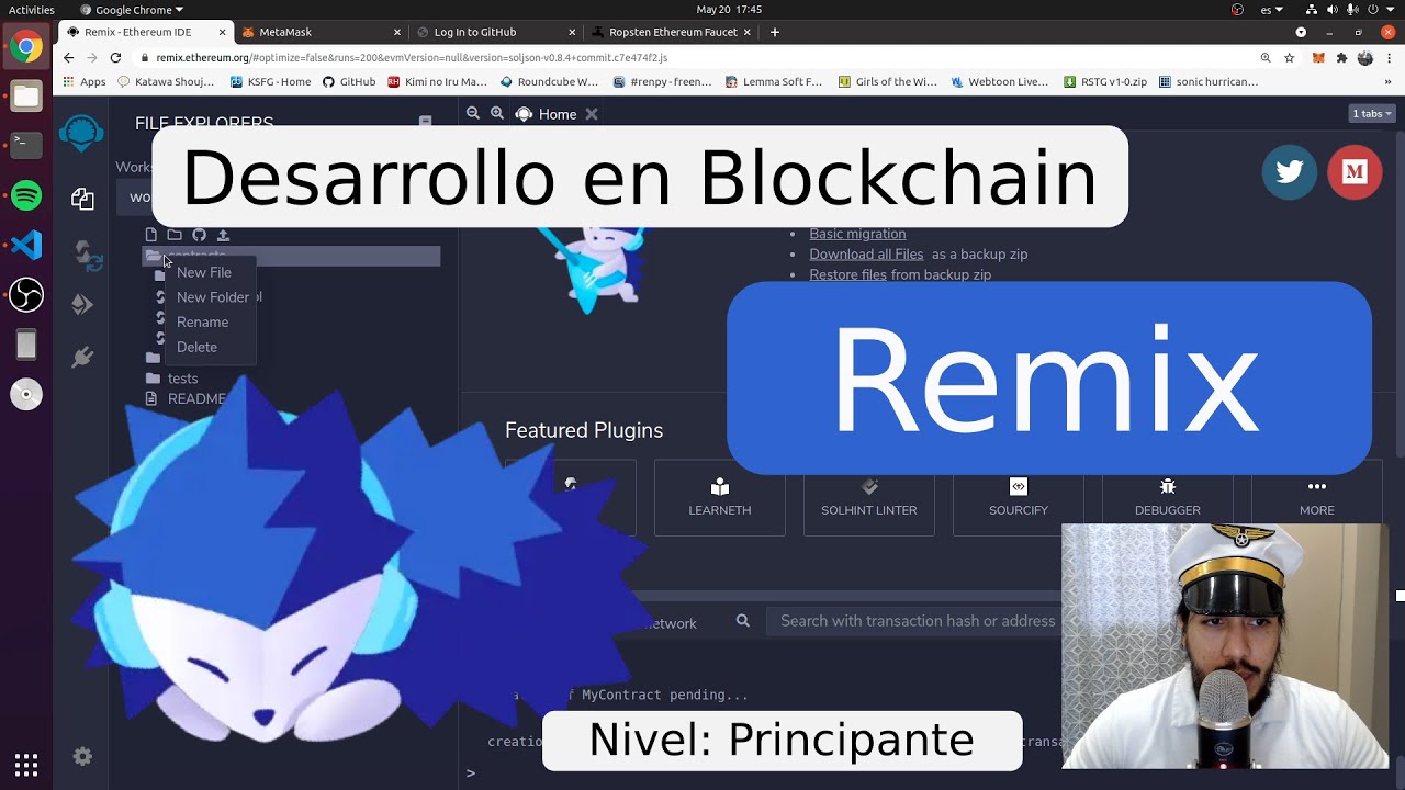 Remix - Desarrollo en Blockchain - YouTube