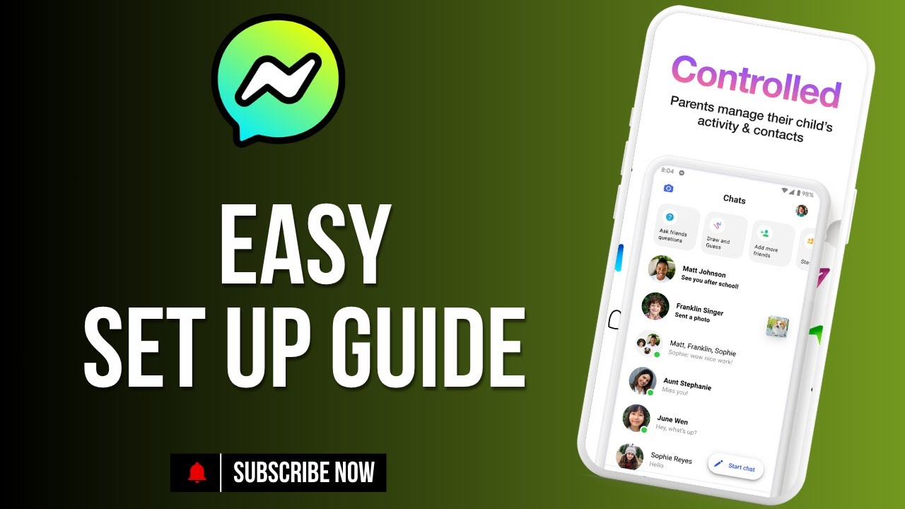 How To Set Up Kids Messenger | Messenger Kids - YouTube