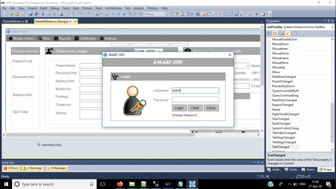 OPD Clinic and Small Hospital Management Software - YouTube