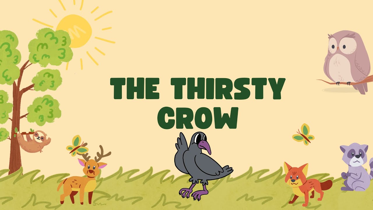 THE THIRSTY CROW | Aesop Fables | Short English Kids Story - Chimie ...