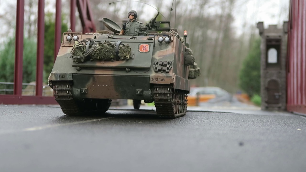 M113 Tank RC 1:16 mit MERDC Tarnung - YouTube
