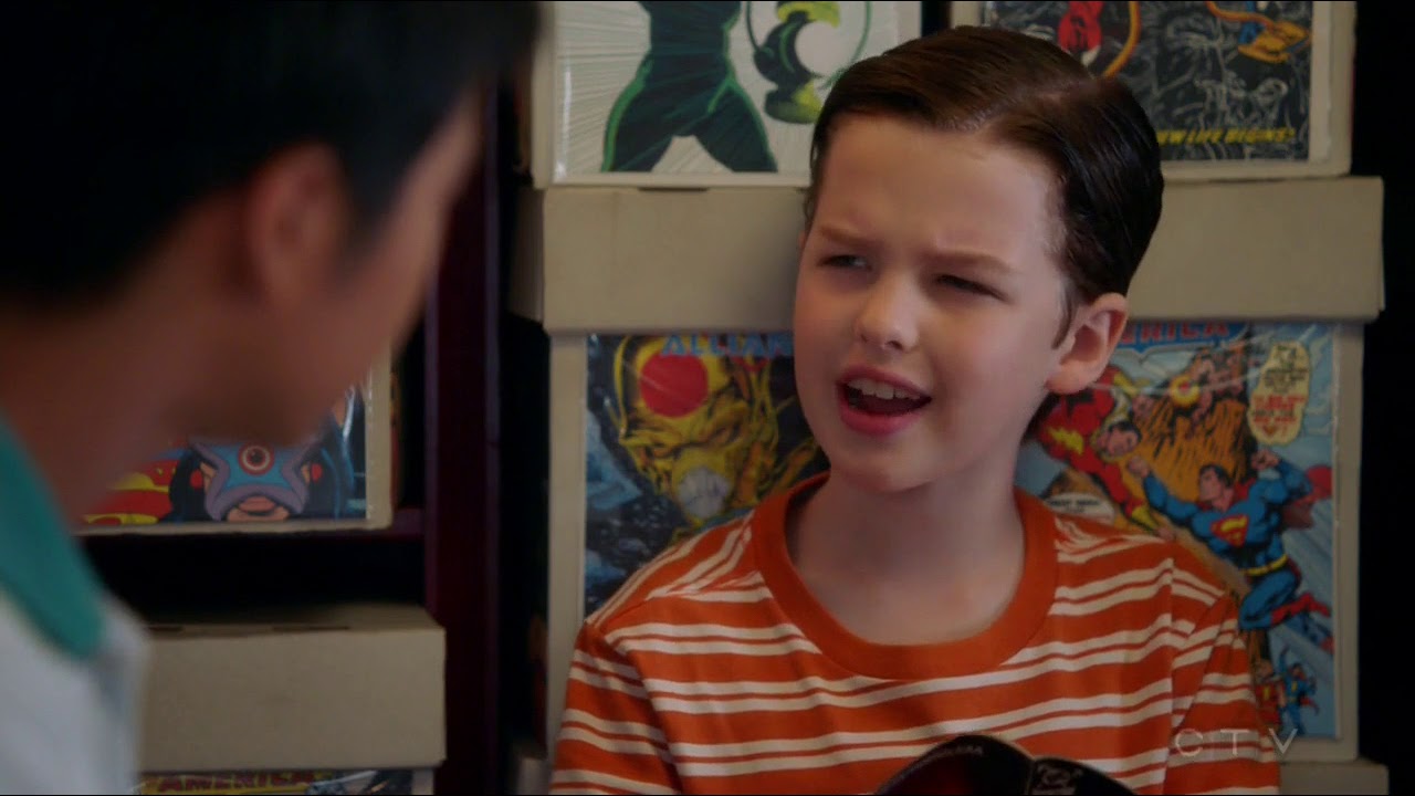 Young Sheldon Comic Book Store Scene - YouTube