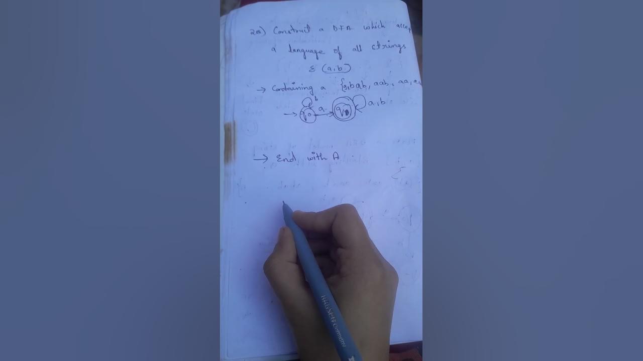 Example question on DFA (Deterministic finite Automata)| Automata Theory | Theory of Computation ...