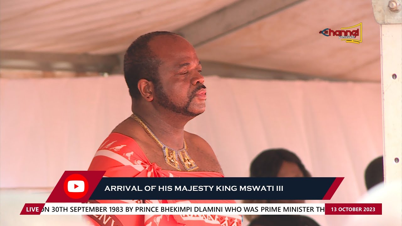 His Majesty King Mswati III has arrived at the NTC Graduation ceremony ...